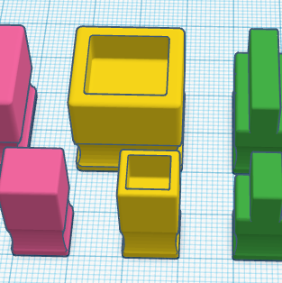 STL file Basic Shapes Stamp - Hollow Squares 🎨 ・3D printable model to ...