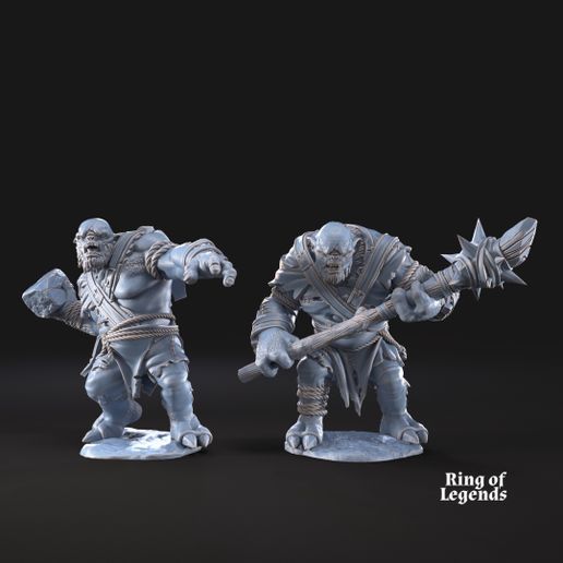😵 2x Anagar Trolls : Dead City : Rinf of Legends・ 3D File for 3D ...