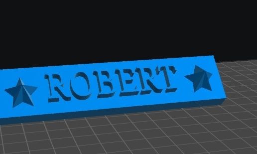 3D file Robert Nameplate 👾 ・3D printing model to download・Cults