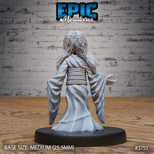 3D file Ghost Girl Scream ‧ DnD Miniature ‧ Tabletop Miniatures ...