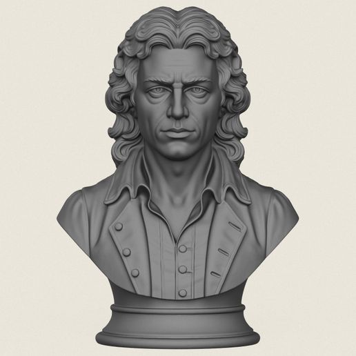 🗿 Sir Isaac Newton・ 3D File for 3D printing・Cults