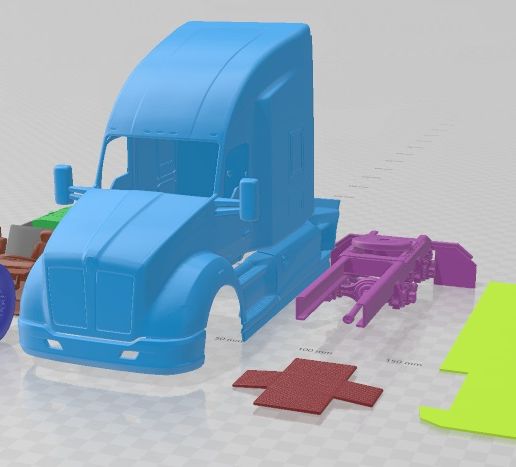 🚚 Kenworth T680 2015 Printable Truck・ 3D File for 3D printing・Cults
