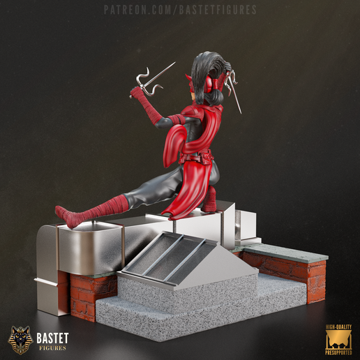 🦸 Elektra | Marvel・ 3D File for 3D printing・Cults