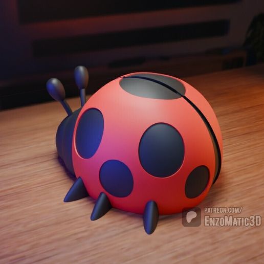 🐞 Ladybug piggy bank, money box - 3mf, STL - Print in place, No Support ...