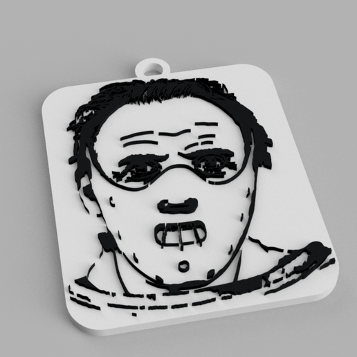 🤫 Dr Hannibal Lecter - Silence of the Lambs , keychain - pendant ...