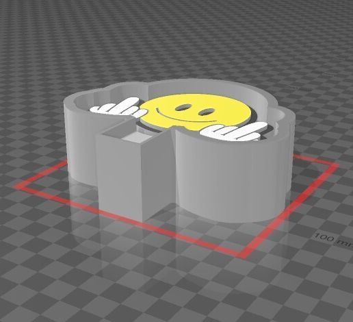 🖕 Smiley Face Middle Finger Freshie Mold・ STL File for 3D printing・Cults
