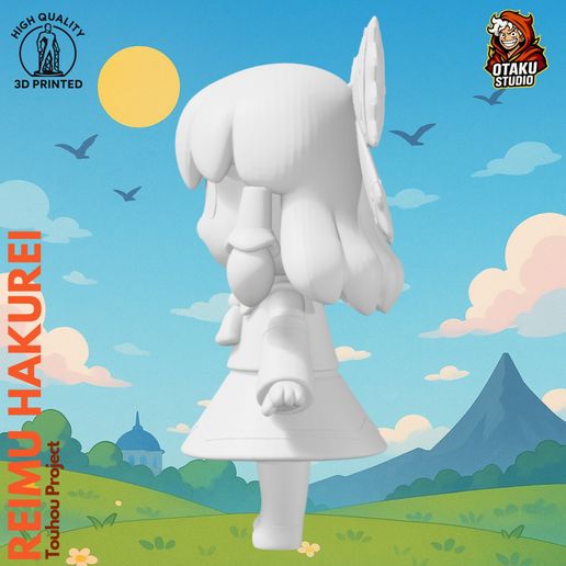 🎨 Chibi Reimu Hakurei - TOUHOU PROJECT FAN ART 3D Model・ STL File for ...