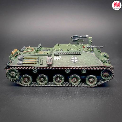 🇩🇪 Raketenjagdpanzer 2 (Germany, Cold war) (scale 1:56 and 1:100)・ 3D ...