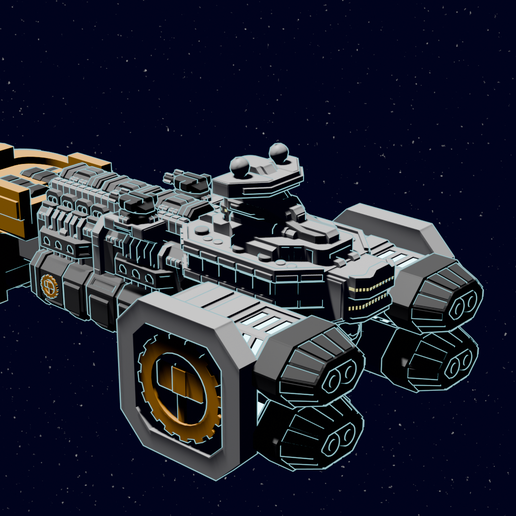 Free STL file Space dwarf small ship 6 🛰 ・3D printable design to ...