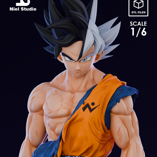 Archivo 3D GOKU UI NIELSTUDIO 👾 ・Modelo de impresión 3D para descargar ...