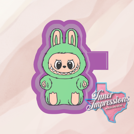 🍽️ Sitting Labubu Freshie Mold・ STL File for 3D printing・Cults