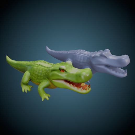 STL file Cartoon crocs 🐊 ・3D print design to download・Cults