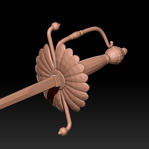 STL file Wintry Rapier - Lies of P 🔫 (OBJ)・3D printable design to ...