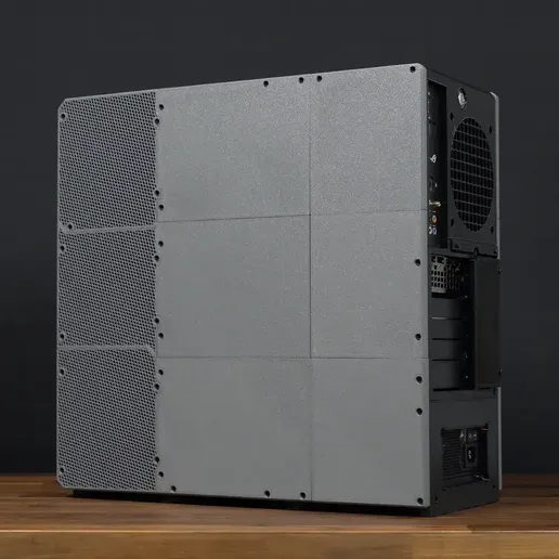 🤏 12-bay ATX NAS case for small printers・ STL File for 3D printing・Cults