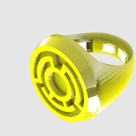 yellow lantern ring
