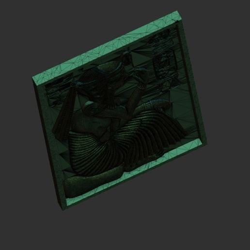 🧒 Egyptian Ramses Ramesses II child steel relief 3d printable model stl ...