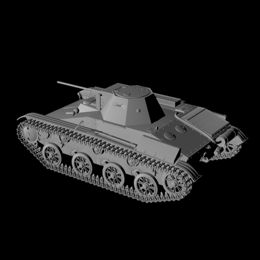 🪖 Soviet T-60 tank 3D model material・ OBJ File for 3D printing・Cults