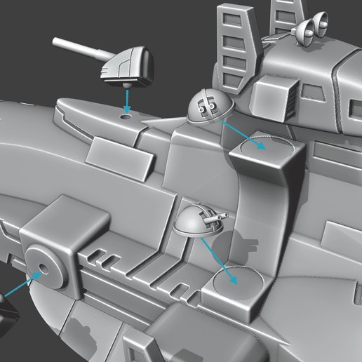 🤖 Gundam Salamis Class Space Battleship・ 3D File for 3D printing・Cults