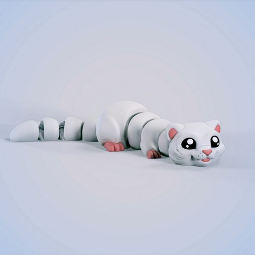🗝️ Flexi Ferret Print In Place STL/3MF・ 3D File for 3D printing・Cults