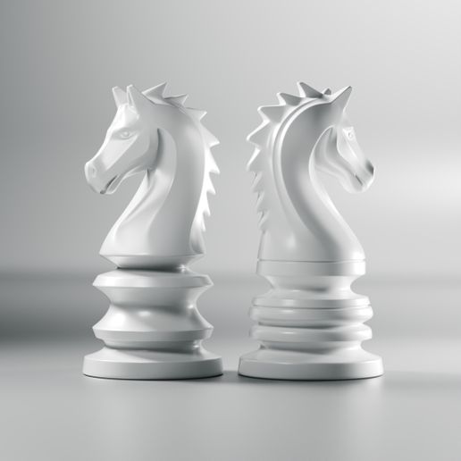 ♟️ Imperial Chess Knight Piece・ STL File for 3D printing・Cults