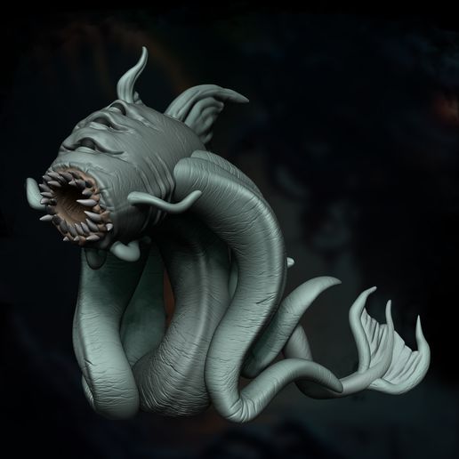 3D file Aboleth Dnd monster 👹 ・Design to download and 3D print・Cults