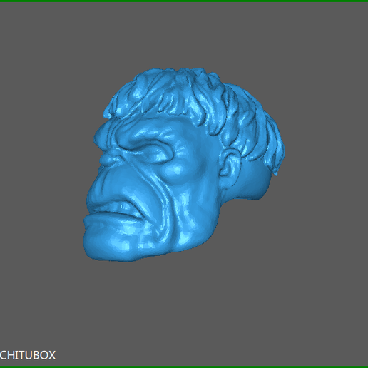 🦸 Grey Retro Hulk Head・ STL File for 3D printing・Cults
