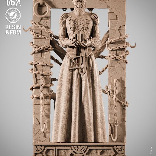 🎬 WICKED MOVIES PINHEAD SCULPTURE: TESTED AND READY FOR 3D PRINTING ...