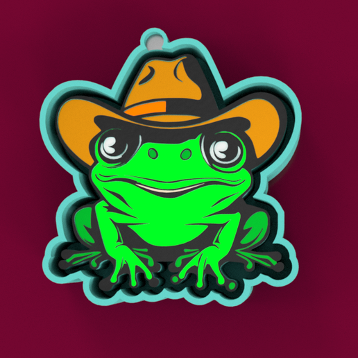 🤠 Western Frog Mold – Ribbit & Ride・ STL File for 3D printing・Cults