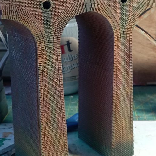 🌉 Model railroad viaduct bridge・ STL File for 3D printing・Cults