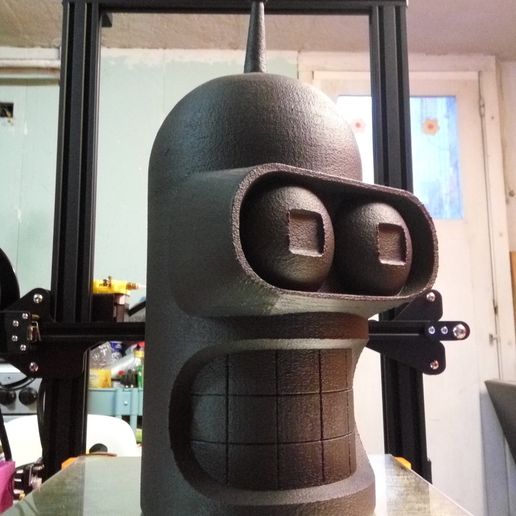 🤖 Bender head・Free 3D File for ・Cults