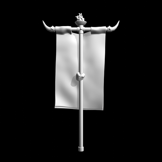 🐉 Dragon warriors banner 3 Volcanic Hero・ STL File for 3D printing・Cults