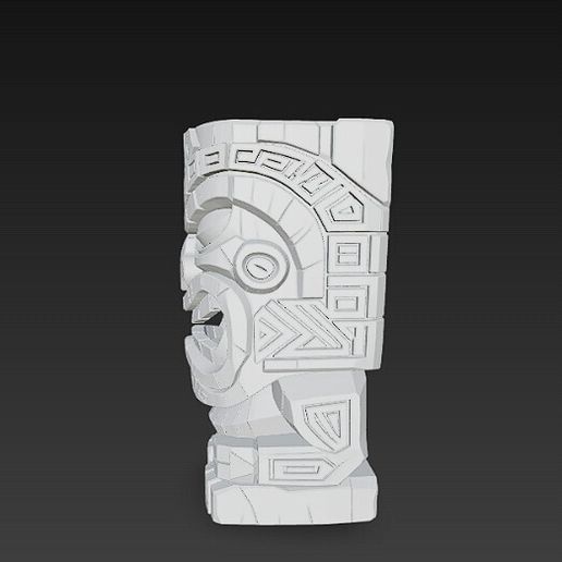 🗿 tiki sculpture pot Tiki Culture Tiki・ STL File for 3D printing・Cults