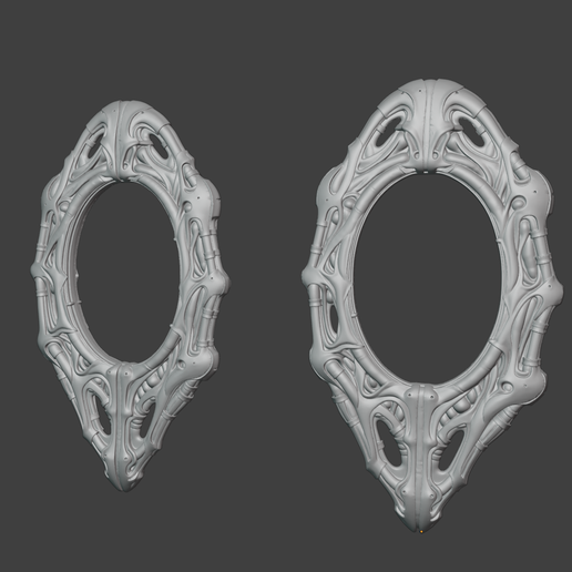 🖼️ Biomechanical Photo/Mirror Frame・ STL File for 3D printing・Cults