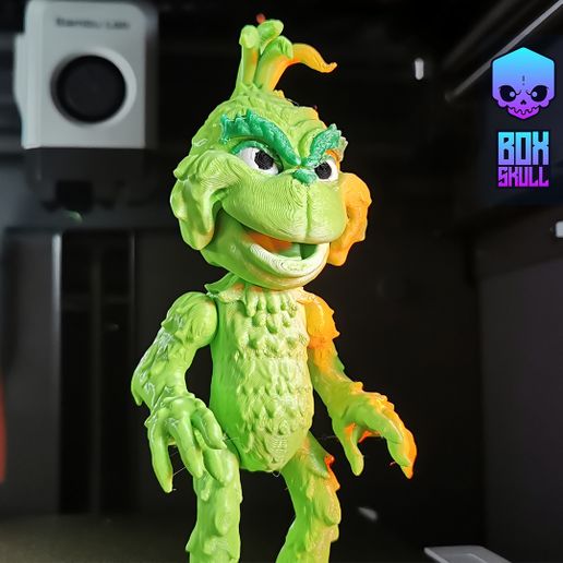 🆓 GRINCH - ARTICULATED FIGURE, PRINT-IN-PLACE, CUTE, FREE・Free 3D File ...