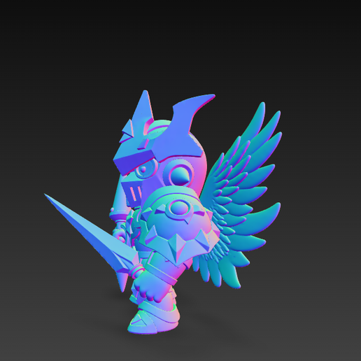 🐉 Gallantmon/Dukemon Pack Digimon tamers・ STL File for 3D printing・Cults