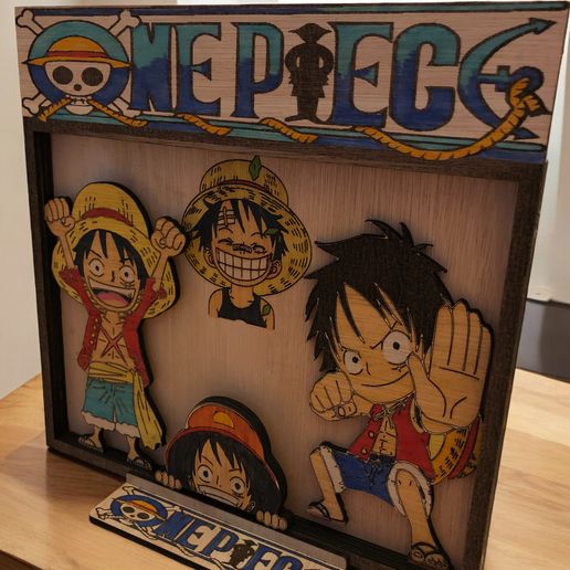 🖼️ onepiece multi-layer laser-cut frame・ DXF File for 3D printing and ...