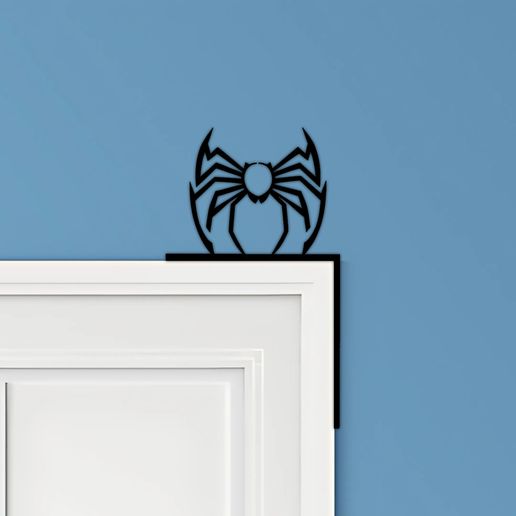 STL file Spider Door Corner Decor 🕷️ (OBJ)・3D printable model to ...