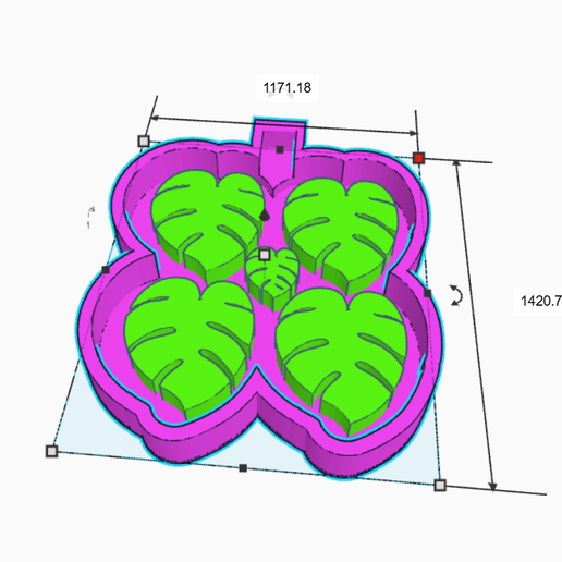 📁 Monstera Leaf Mold STL File – 3D Printable Digital Design for Resin ...