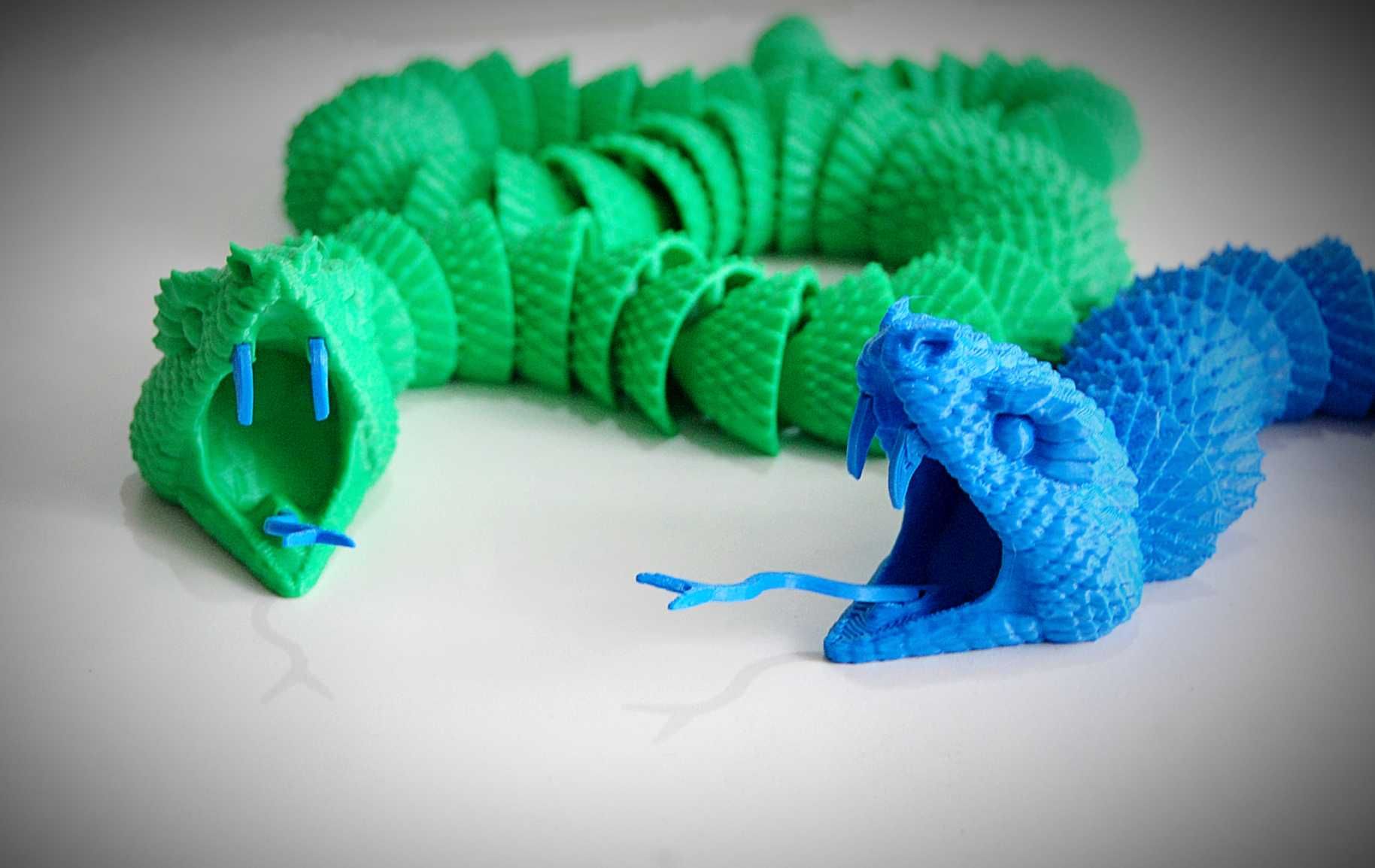 STL file Articulated snake (print in place)・Template to download and 3D ...
