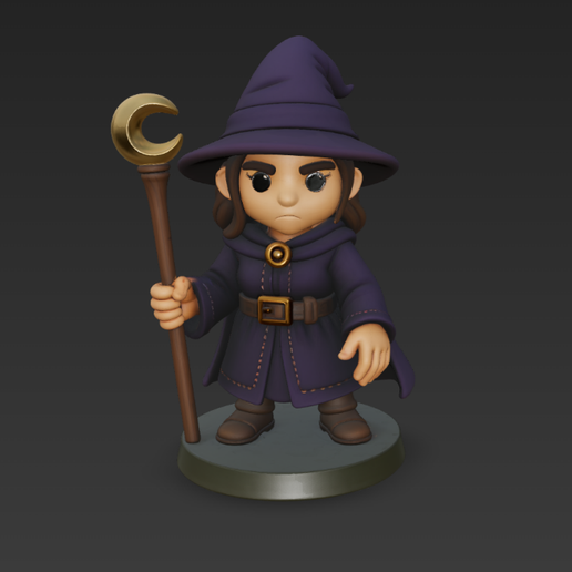 ♀️ Female Wizard RPG・ STL File for 3D printing・Cults