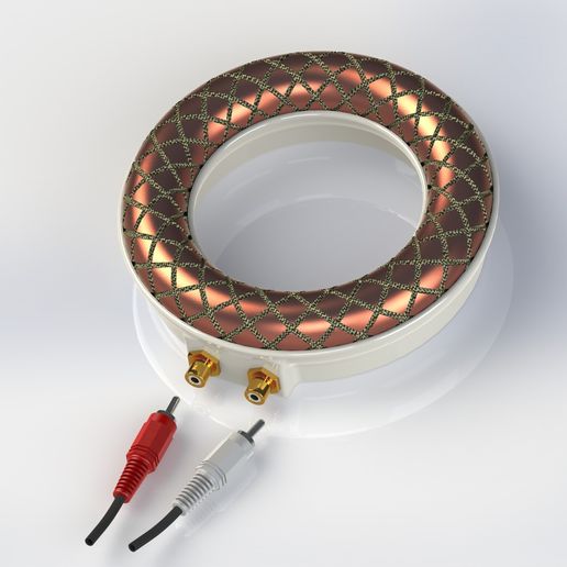 STL file Rodin Coil TORUS .STL 136mm. x 24mm. Diameter with Base ...