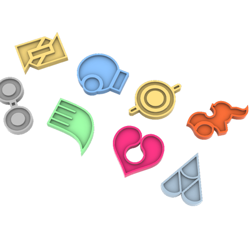 Archivo STL POKEMON EMERALD GYM BADGES 🐉 ・Diseño para descargar y ...