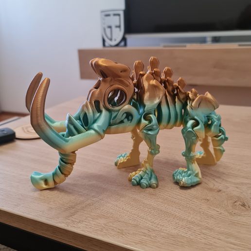 3D printer Flexi Factory Skeleton Mammoth • made with P1S・Cults