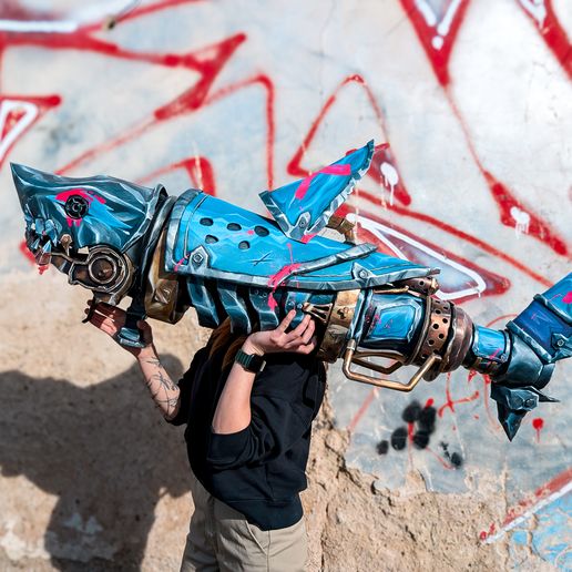 🚀 Arcane - Jinx Fishbones rocket launcher・ 3D File for 3D printing・Cults