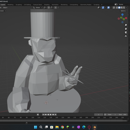 🦍 Gorilla tag monkey design with moderator stick, top hat and early ...