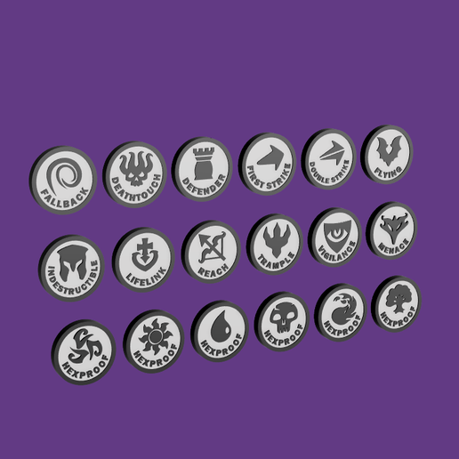 🪄 MAGIC THE GATHERING - STATUS EFFECT TOKEN // STATUS EFFECT MARKER ...