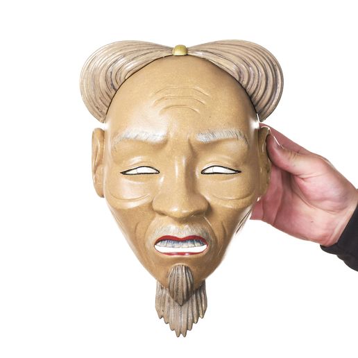 👴 Noh Mask Kojo (Old Man) Japanese traditional Masks Japan Culture・ 3D ...