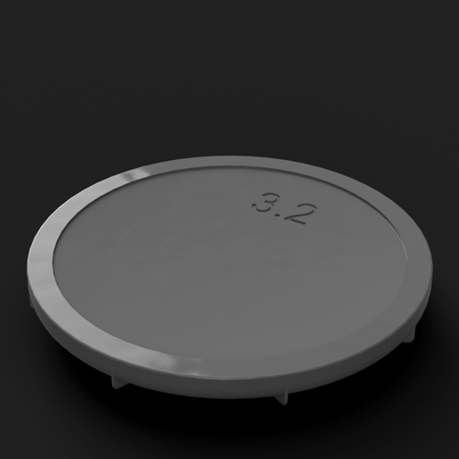 🛰 BFG Base 32mm_v2 (supported)・Free STL File for ・Cults