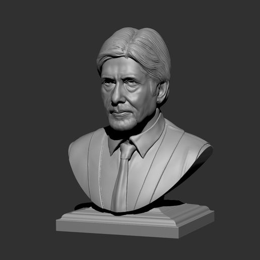 STL file Amitabh Bachchan | Indian actor | Bollywood 🇮🇳 ・3D printer ...