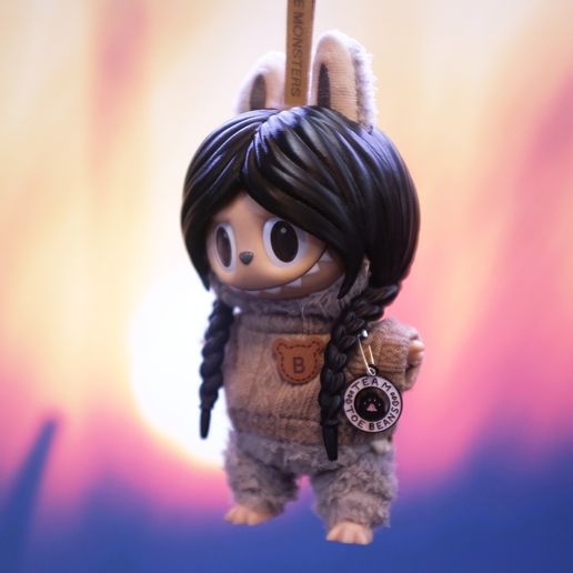 💇 Labubu Accessories Toys - Pigtails Hair Wednesday Wearable・ STL File ...